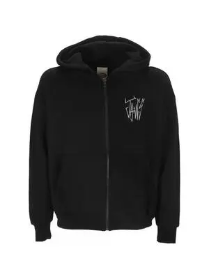 JAWS Graphic Print Zip-up Hoodie