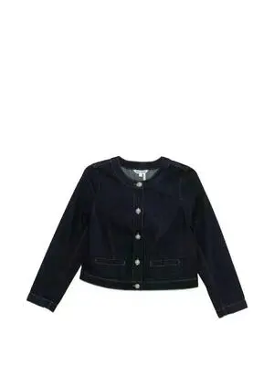 Dkny Button-embellished Denim Jacket