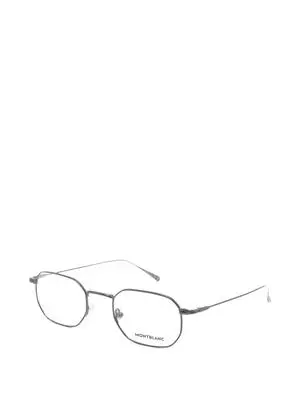 Montblanc Geometric-frame Eyeglasses - Silver