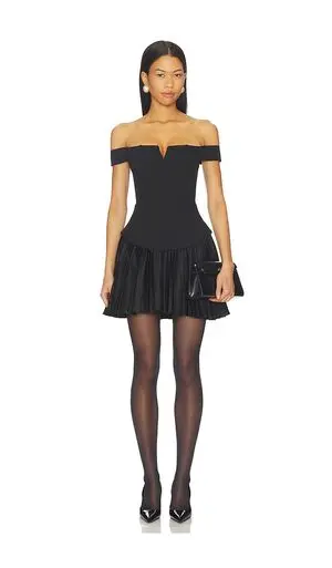 ELLIATT Elva Off-the-shoulder Mini Dress - Black