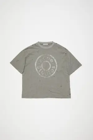 Acne Studios Distressed Logo T-shirt