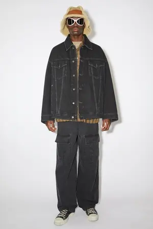 Acne Studios Denim Jacket Oversized Fit - Black