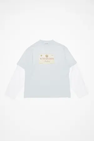 Acne Studios Layered Print T-shirt - Light Grey