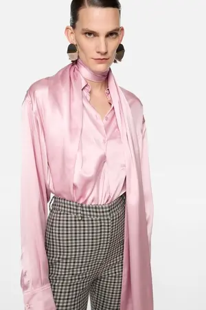 Acne Studios Layered Satin Blouse