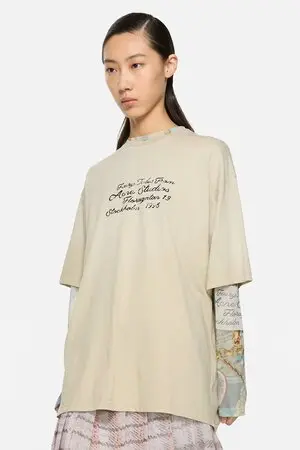 Acne Studios Logo T-shirt - Oat Beige
