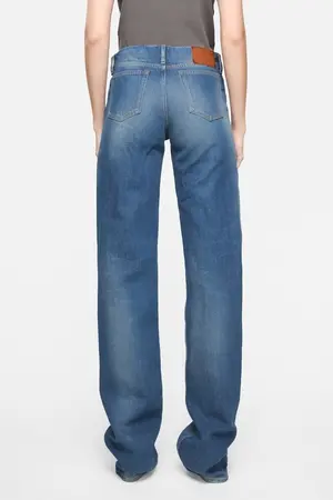 Acne Studios Denim Trousers - Mid Blue