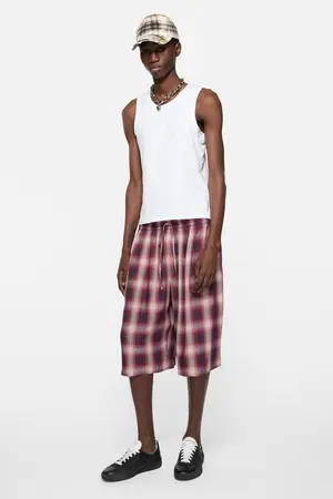 Acne Studios Check Shorts - Red,blue
