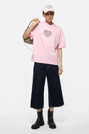 Acne Studios Logo T-shirt - Baby Pink