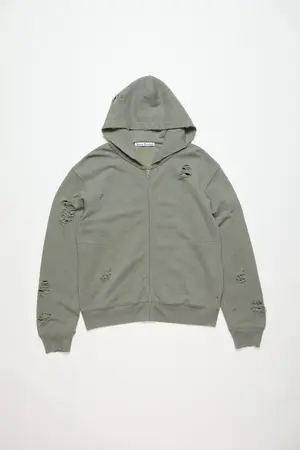 Acne Studios Distressed Zip-up Hoodie