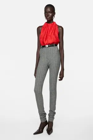 Acne Studios Wool Stretch Trousers - Multi Grey