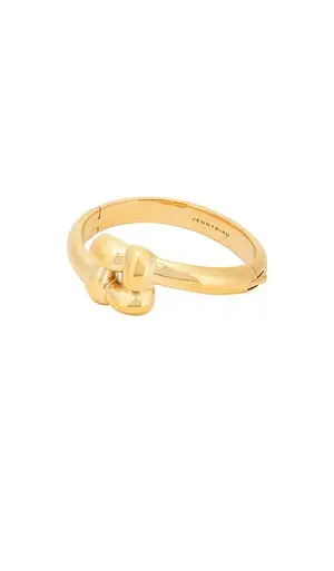 Jenny Bird Woven Square Bangle - High Polish Gold