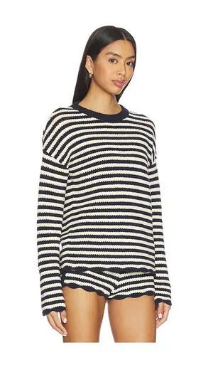Ciao Lucia Febo Pullover In Navy,white