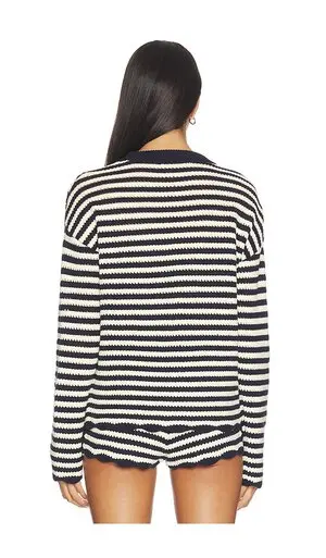 Ciao Lucia Febo Pullover In Navy,white