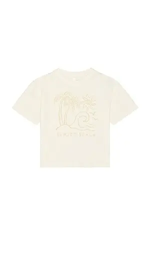 RYLEE + CRU Relaxed Tee In Ivory - Sunset