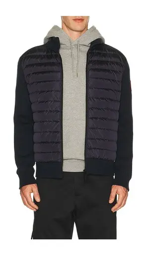 Canada Goose Hybridge Knit Jacket In Navy - Nocturne