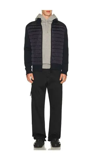 Canada Goose Hybridge Knit Jacket In Navy