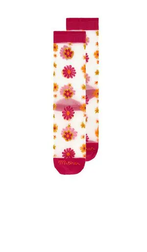 MOTHER The Step Up Socks In Pink