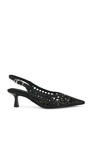 Rag & Bone Brynn Slingback Heel In Black - Black Woven