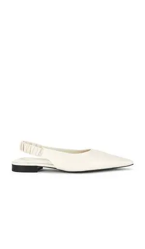 Rag & Bone Mercer Slingback Flat In White - Antique White
