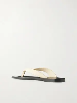 A.emery Kinto Leather Flip Flops - Neutrals