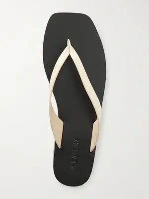 A.emery Kinto Leather Flip Flops - Neutrals