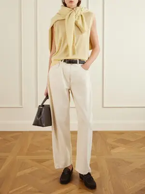 Another Tomorrow High-rise Organic Barrel-leg Jeans
