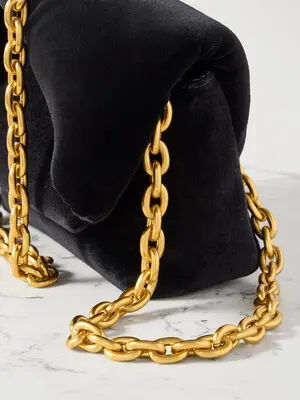 JW Anderson Twister Small Velvet Tote