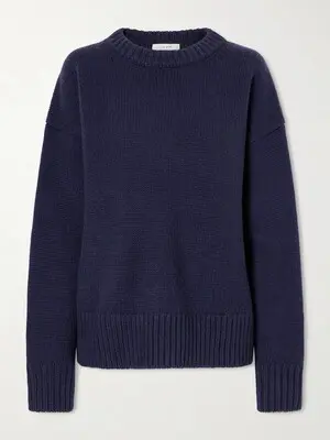 THE ROW Ophelia Oversized Wool And Cashmere-blend Sweater - Blue