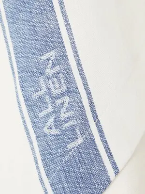 JW Anderson Asymmetric Linen-jacquard Mini Skirt - Neutrals
