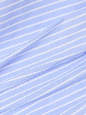 Simkhai Emerson Strapless Pinstriped Bustier Top - Blue
