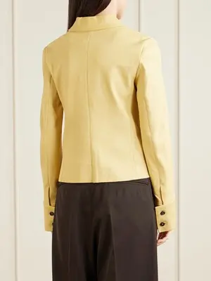 Stouls Giorgio Leather Jacket - Yellow