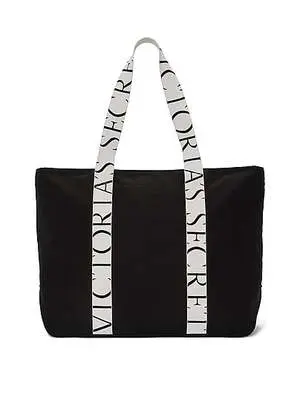 Victoria's Secret Canvas Tote Bag - Black