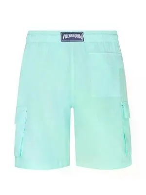Vilebrequin Cargo-pocket Linen Bermuda Shorts - Blue