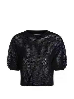 Antonelli Firenze Pointelle-knit Top