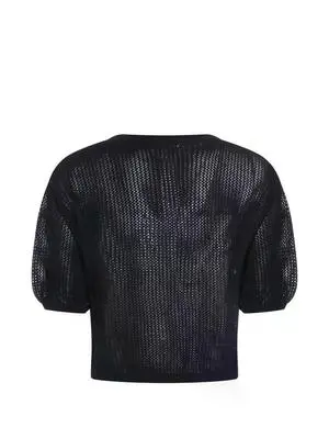 Antonelli Firenze Pointelle-knit Top