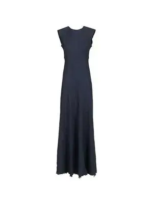 Seafarer Frayed-hem Maxi Dress