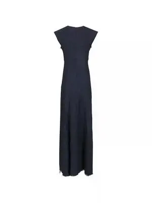 Seafarer Frayed-hem Maxi Dress