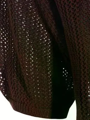 Antonelli Firenze Pointelle-knit Top - Brown