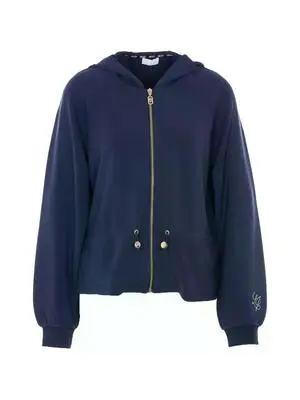 Liu Jo Long-sleeve Zip-up Hoodie - Blue