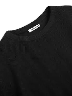 You Must Create Crew-neck Waffle Sweatshirt