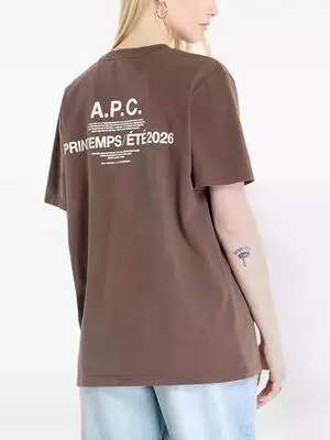 A.p.c. Crew-neck T-shirt - Brown