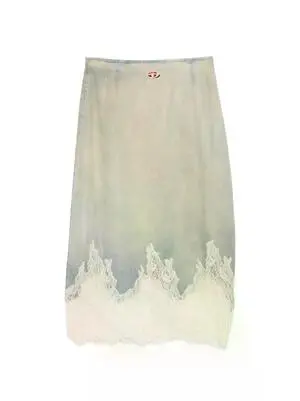DIESEL® Lace-trim Midi Skirt