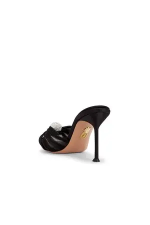 AQUAZZURA Mystery 85 Mule - Black