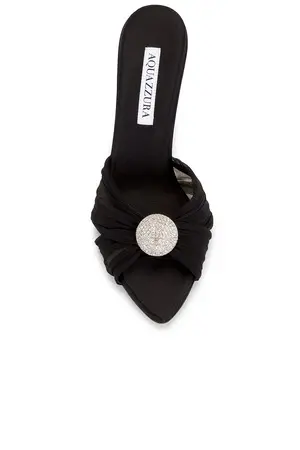 AQUAZZURA Mystery 85 Mule - Black