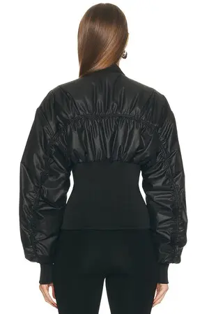 Atlein Ribbed Waist Bomber Jacket