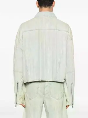 PURPLE BRAND Striped Zip Jacket