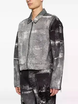 PURPLE BRAND Patterned Zip-up Jacket
