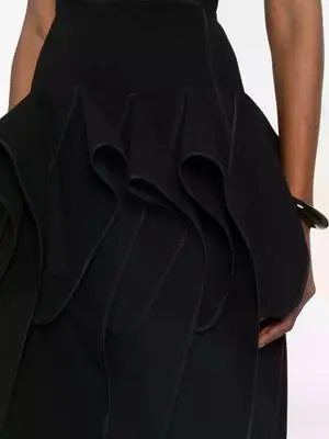 Maticevski Strapless Ruffled Midi Dress