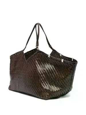 Benedetta Bruzziches Woven Shoulder Bag - Brown
