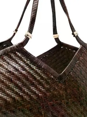 Benedetta Bruzziches Woven Shoulder Bag - Brown